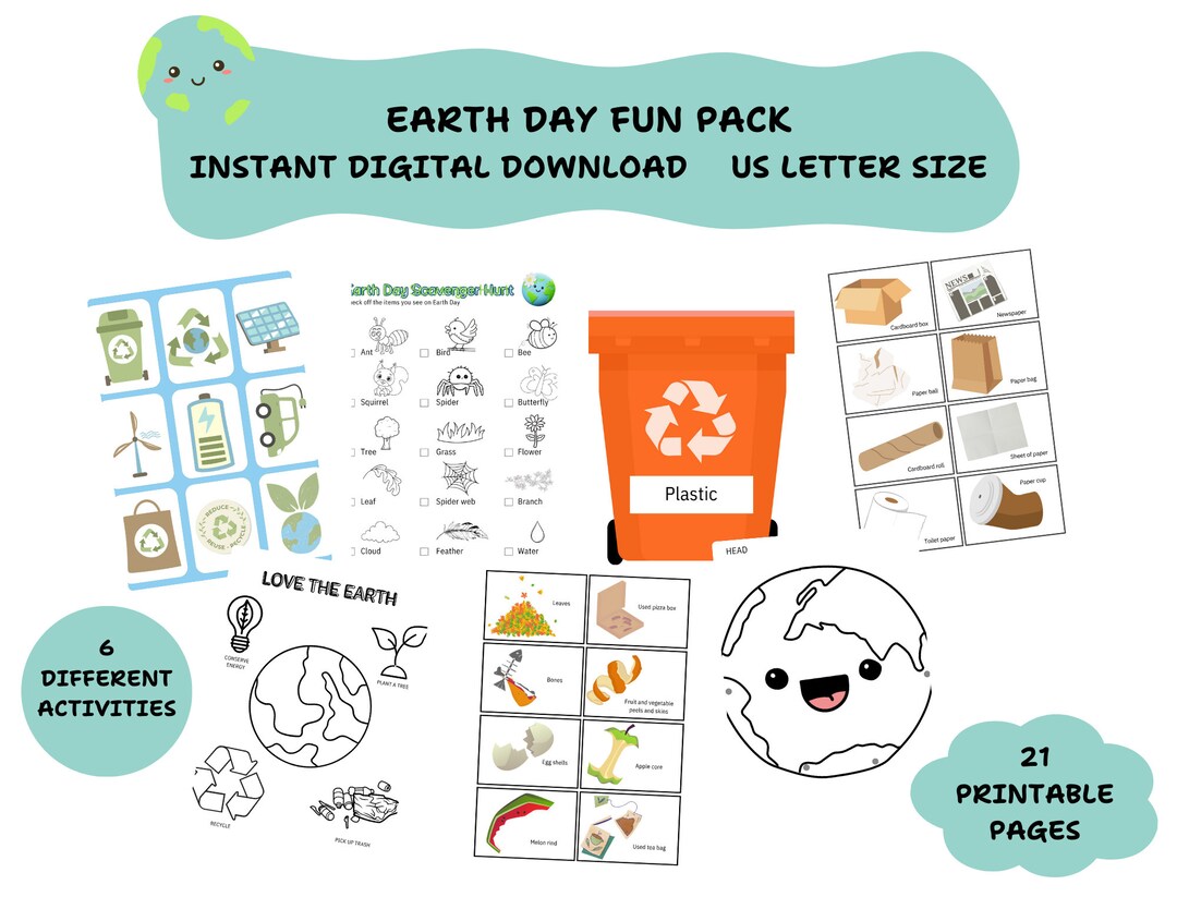 Earth Day Activities Super Fun Pack for Classroom Students or Home - Etsy
