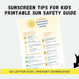 Quick Tips for the Safest Sunscreens for Kids | Printable Sunscreen ...