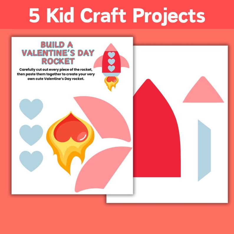 Valentine's Day Build A...craft Bundle - Etsy