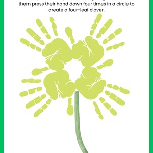 St. Patrick's Day Handprint Art Activities Bundle - Etsy