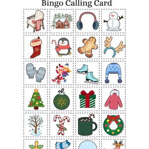 Printable Winter Bingo Game - Etsy