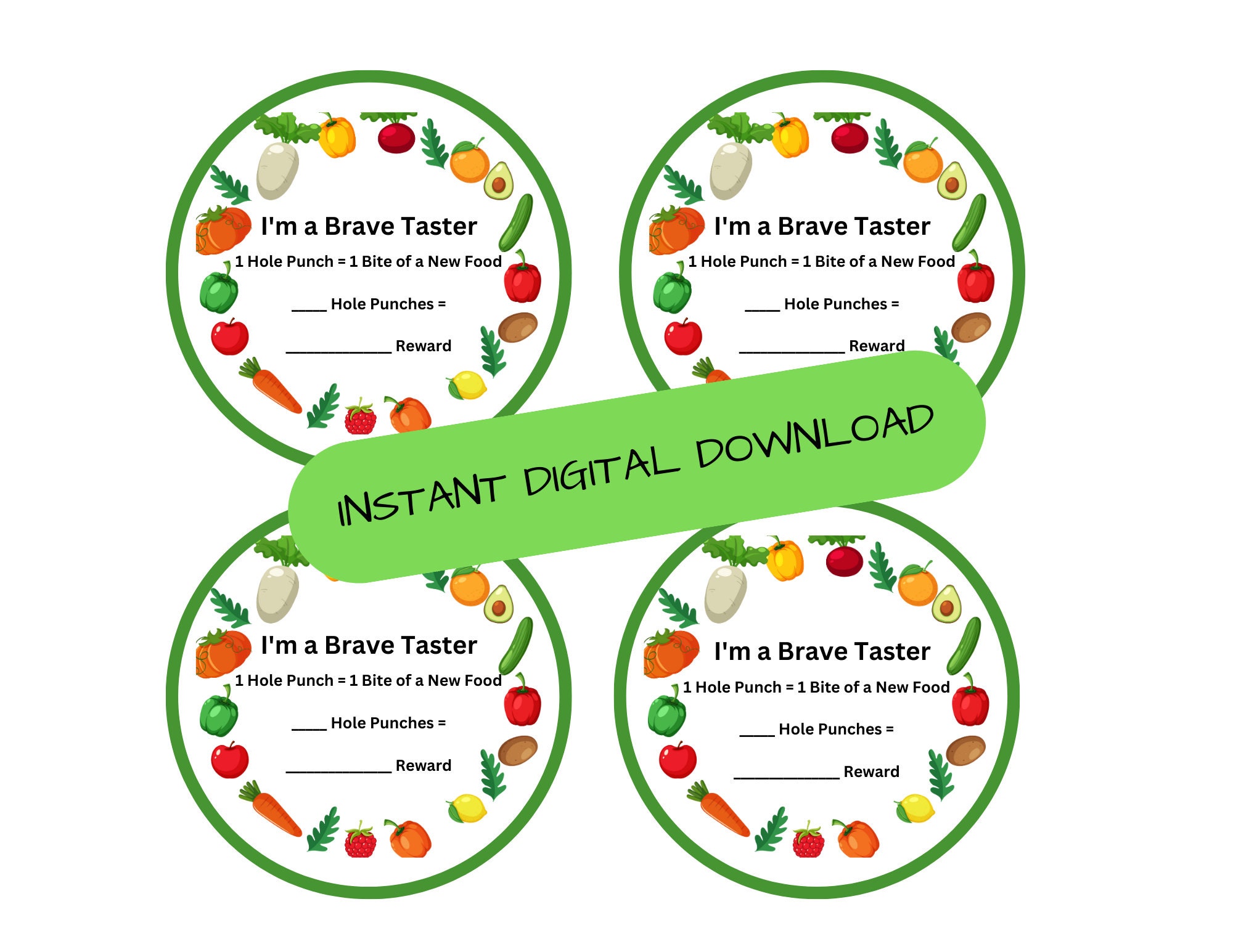 Try New Foods Reward Chart for Picky Eater Trying New Foods Chart PDF ...
