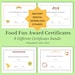 Healthy Eating Certificates, Food Fun Awards for Kids - Etsy