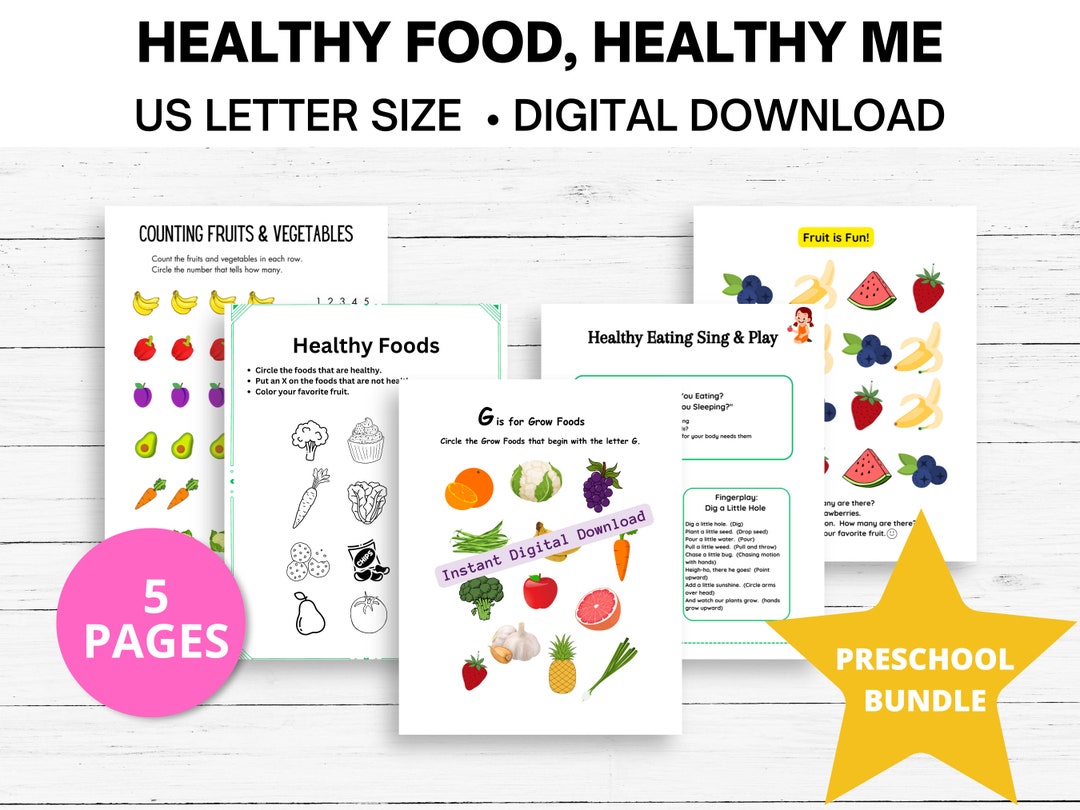 Fun Healthy Food, Healthy Me Preschool/young Learner Healthy Eating ...