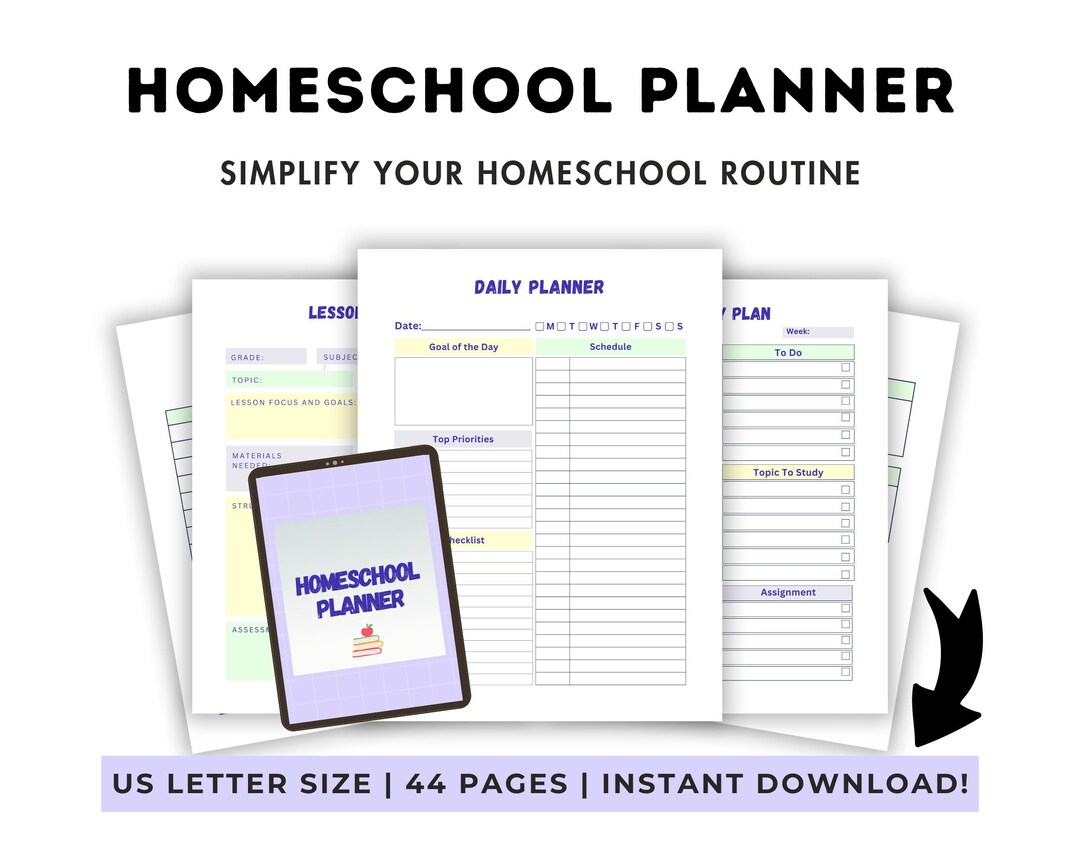 The Ultimate Printable Homeschool Planner - Etsy