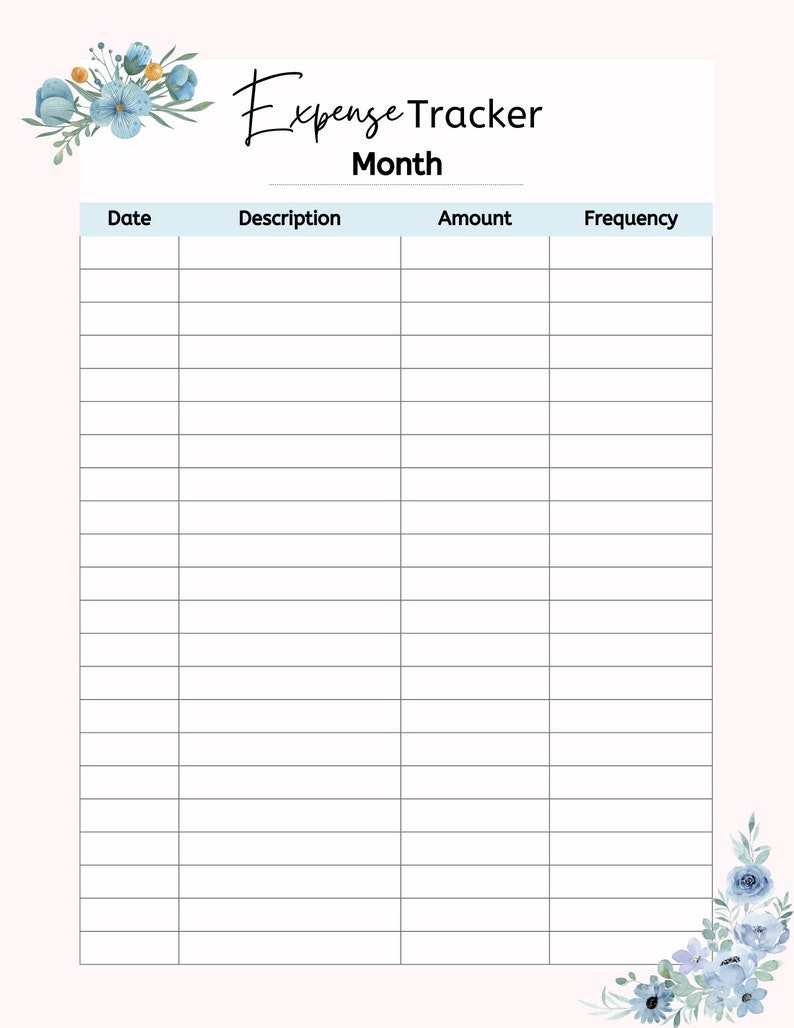 Simple Money Tracker Printable Budget Pack - Etsy