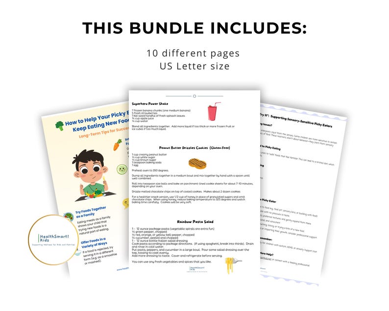 Picky Eating Printables for Kids Charts and Tools to Encourage New ...