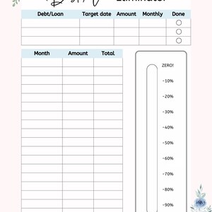 Simple Money Tracker Printable Budget Pack - Etsy