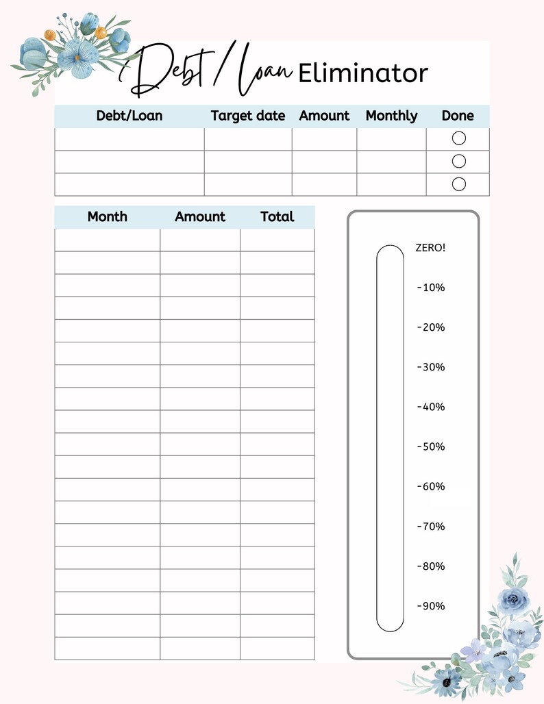 Simple Money Tracker Printable Budget Pack - Etsy Simple Money Tracker Printable Budget Pack - Etsy