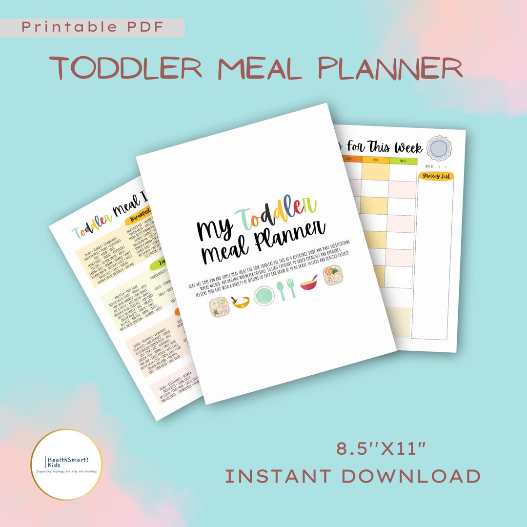 Ultimate Toddler Meal Planner Printable - Etsy