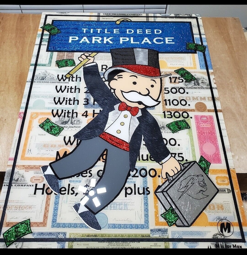 Monopoly Park Place Tribute - as Seen on Mr.beast - Etsy