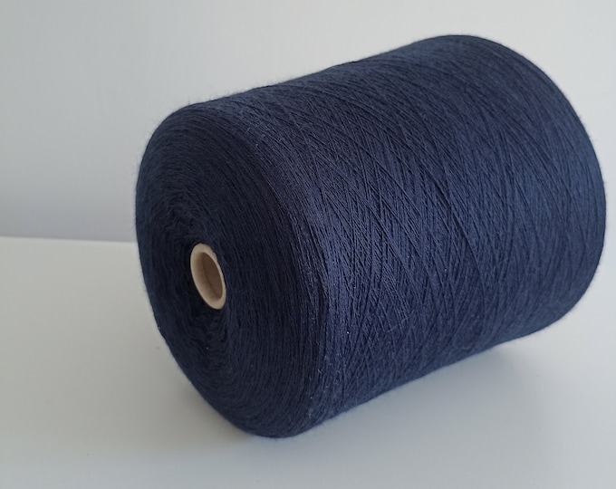 Navy Blue Merino Wool Yarn Lace Yarn Weaving Thread Hand and Machine ...