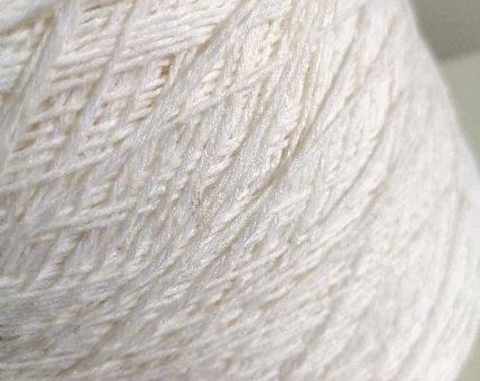 Silk Linen Cotton Yarn 100% Natural Summer Yarn Cone White Linen Silk ...