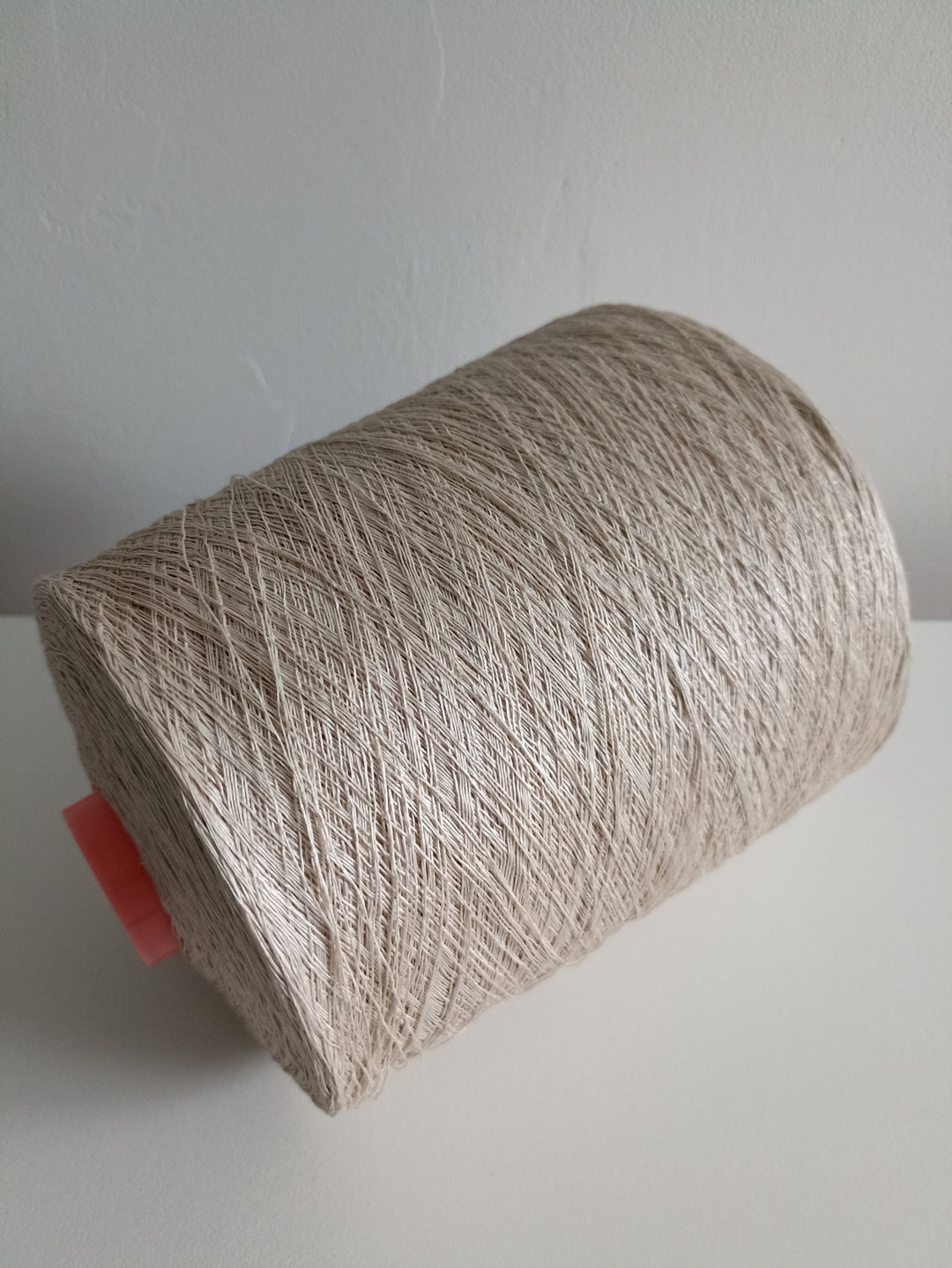 Linen Yarn 100% Linen Thread Natural Beige Linen Yarn on Cone Luxury ...