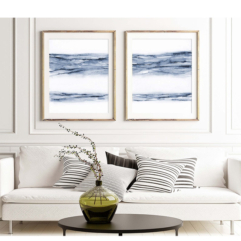 Printable Art Set of Two Abstract Prints Simple Nature - Etsy