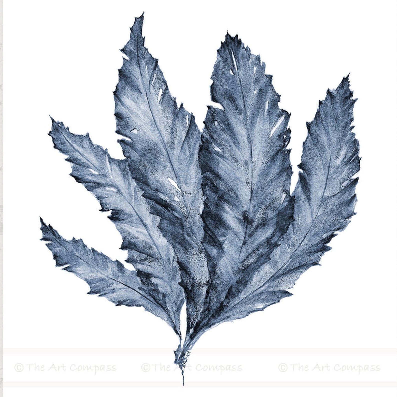 Square Art Print Set of 8 Prints Printable Wall Art Blue - Etsy