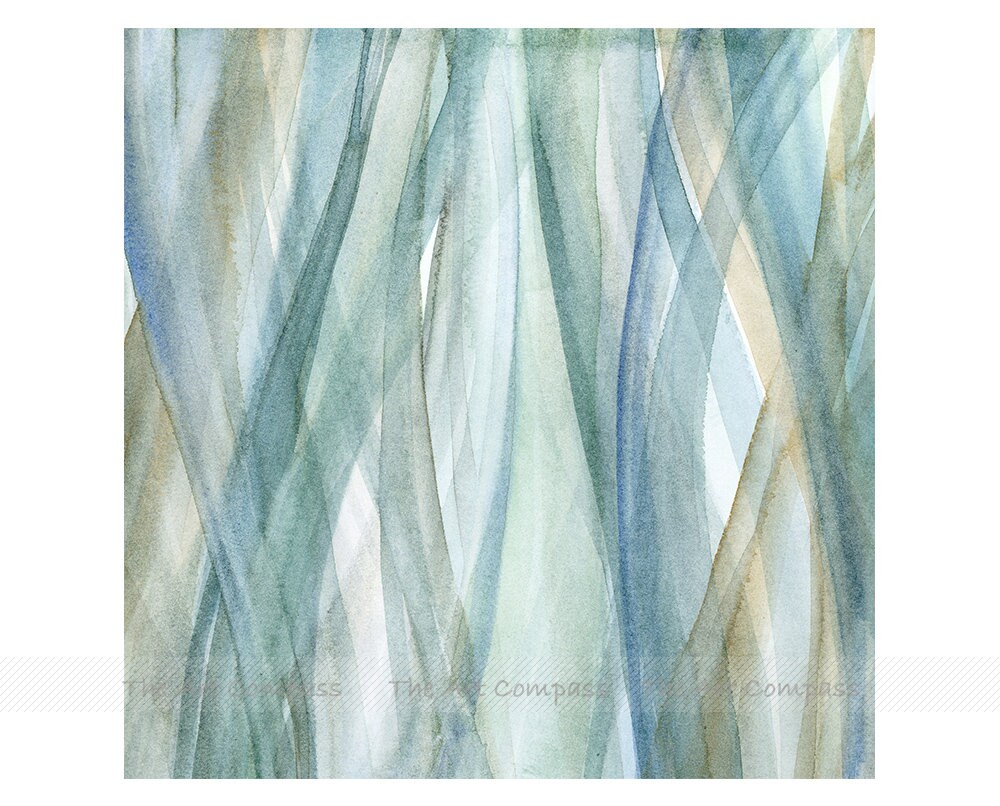 Digital Art Print of Square Watercolor Painting Instant - Etsy