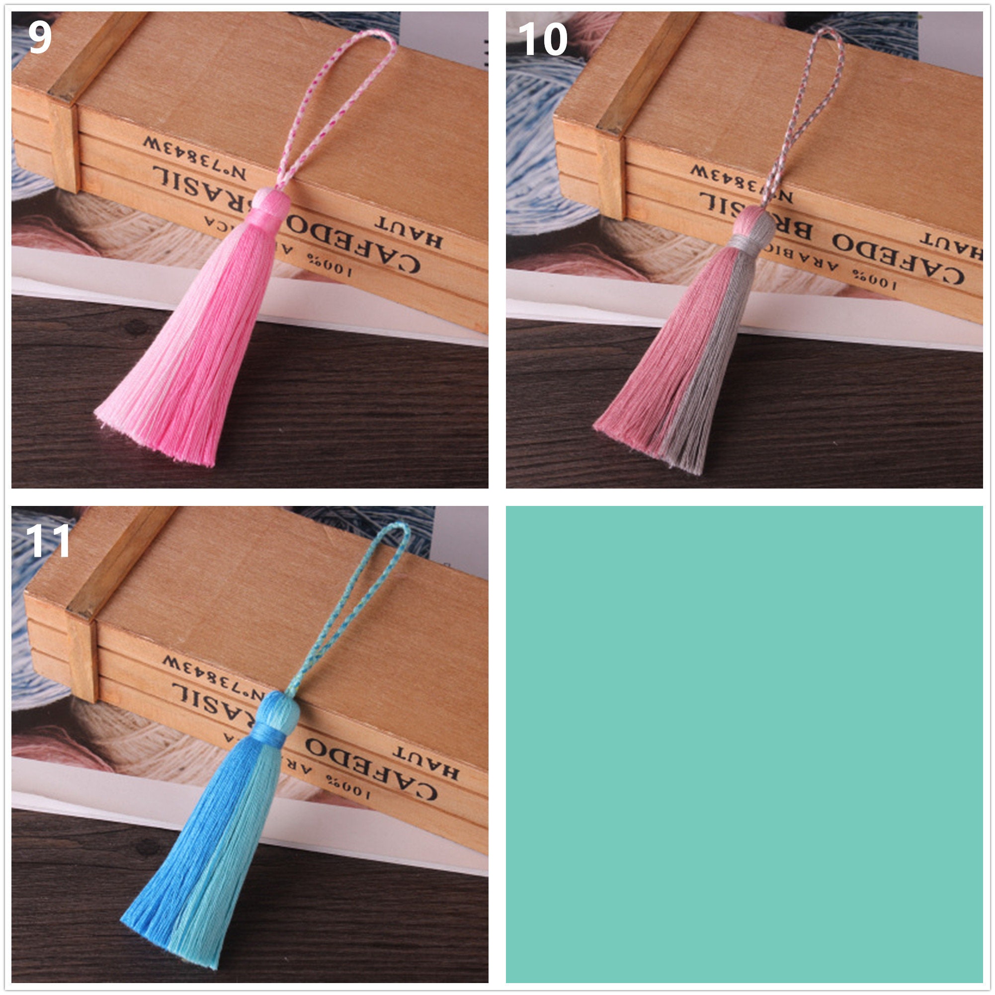 2pcs 90mm Cotton Tassels Double Colors Tassels for Jewelry Making - Etsy