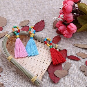 10pcs 60MM Cotton Tassels,fan Tassels,jewelry Making Tassels, Handmade ...