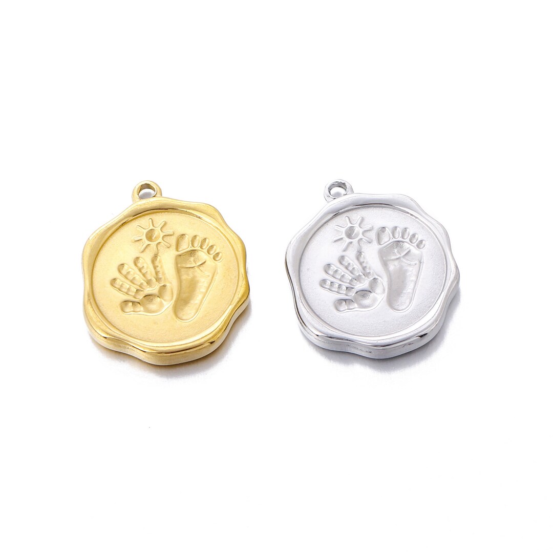 Stainless Steel Handprint Charm Jewelry Pendant Accessories Y812 - Etsy