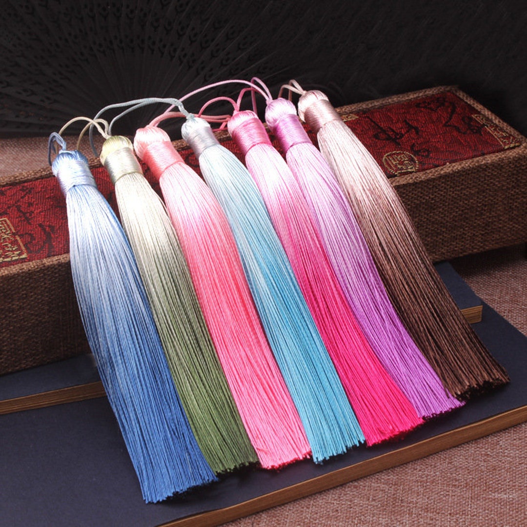 120MM Gradient Color Tassels,long Tassels,silk Tassels Jewelry Making ...