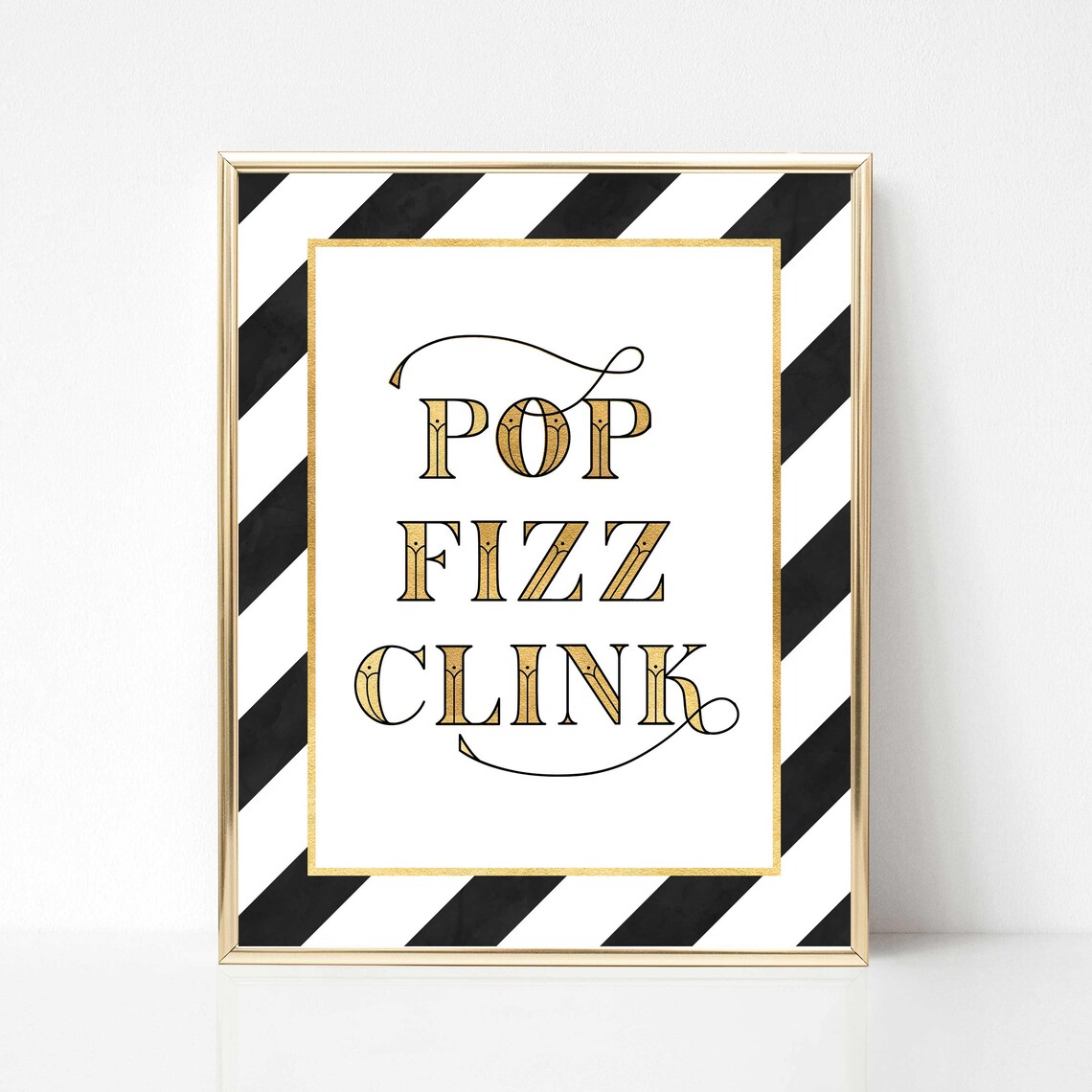 Printable Pop Fizz Clink Event Sign Bubbly Bar Event Sign Bridal Shower ...