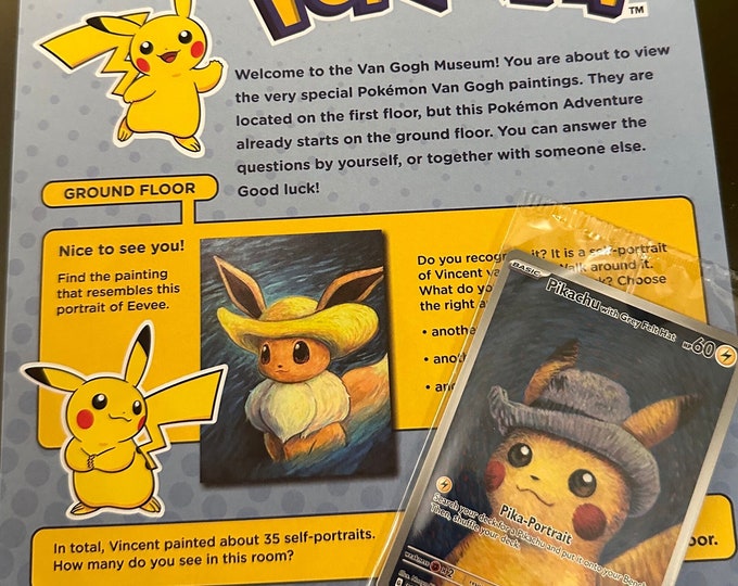 Pikachu Kaart X Van Gogh Sealed, Pikachu Kaart, Van Gogh Kaart, Pikachu ...