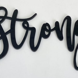 Be Strong Sign Acrylic Wall Plaque Wall Art Motivational | Etsy