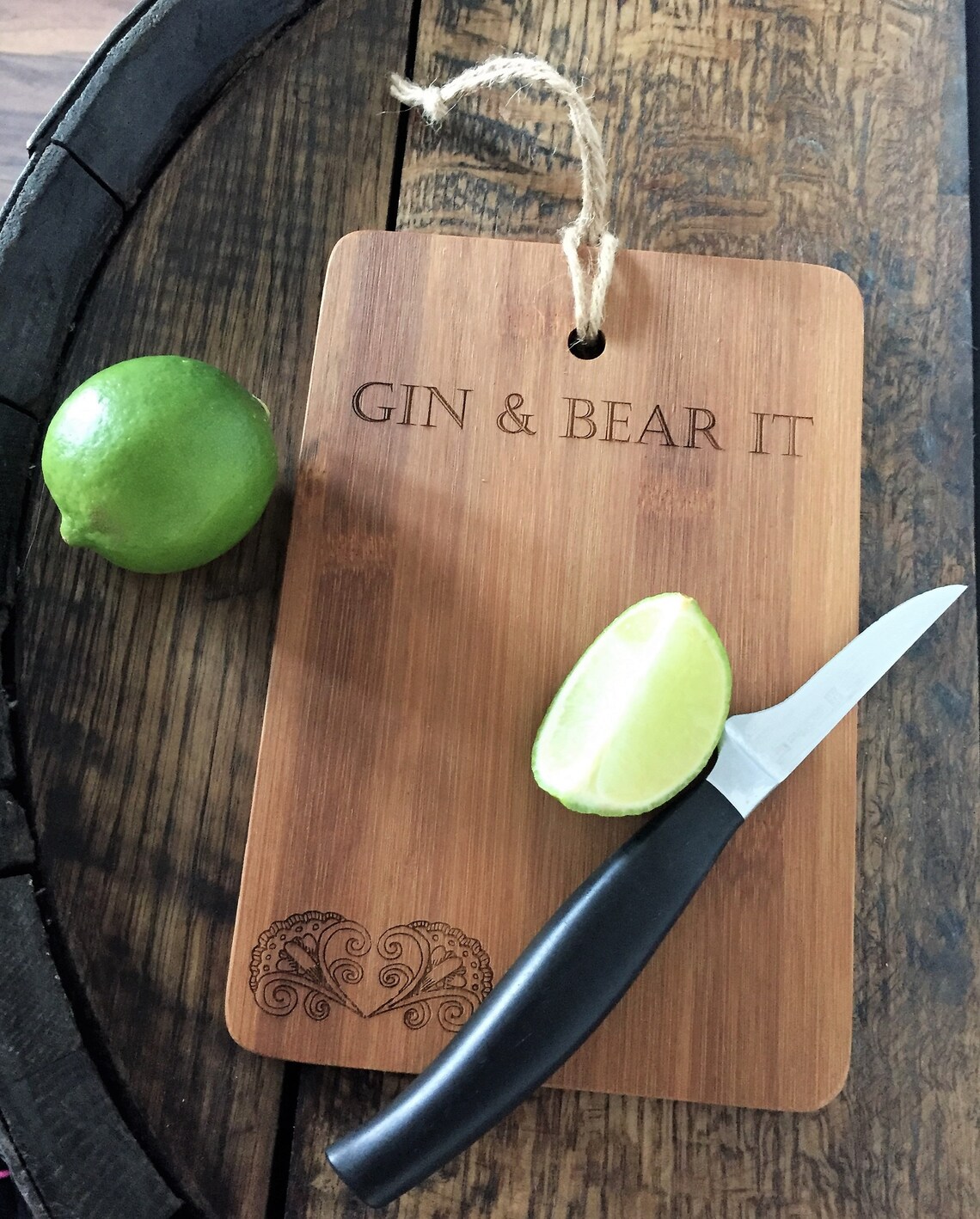 Wooden Chopping Board Personalised Gin Board Gin Gift - Etsy UK