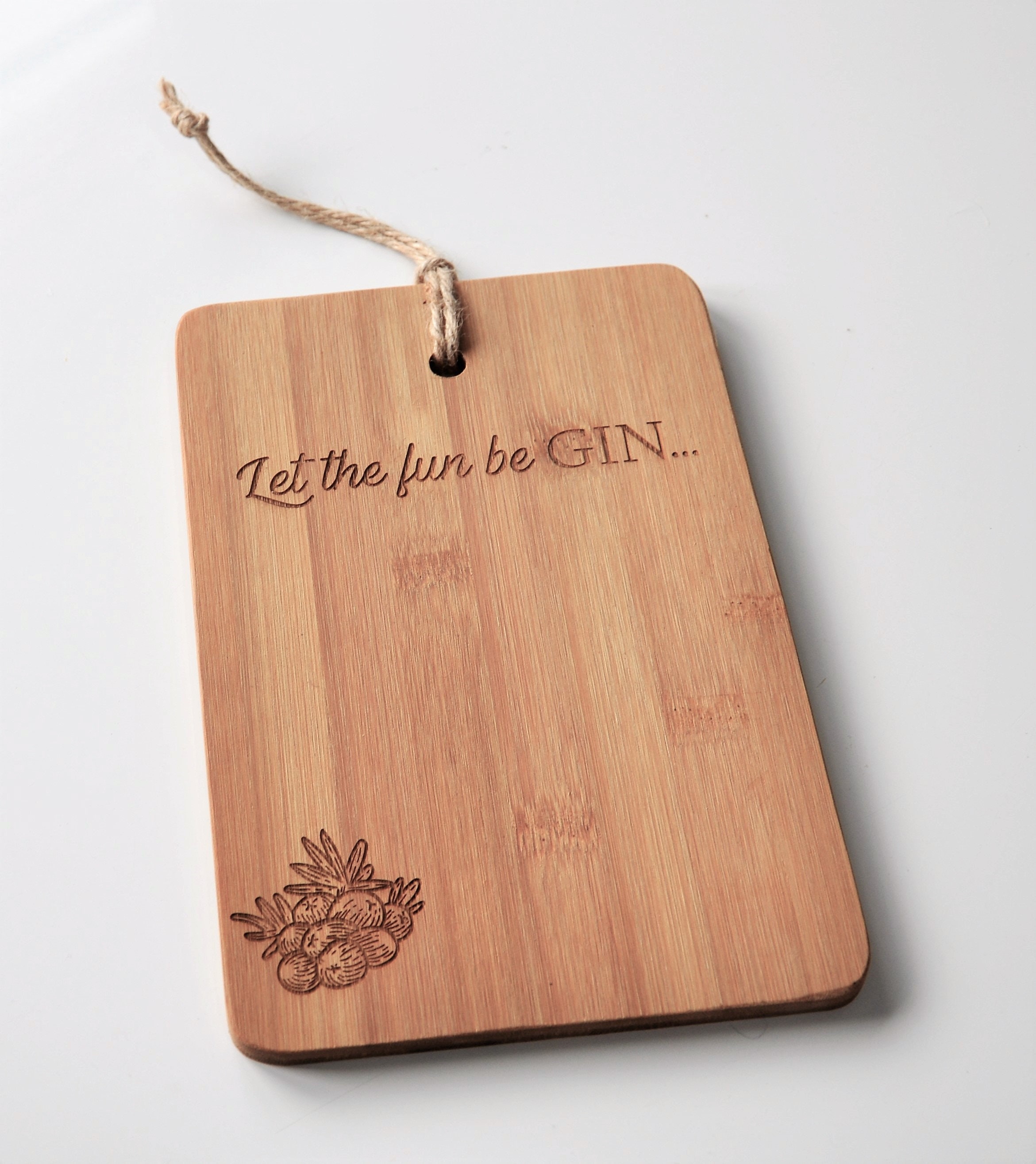 Wooden Chopping Board Personalised Gin Board Gin Gift | Etsy
