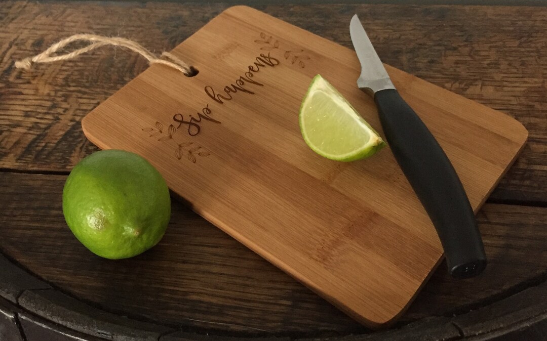 Wooden Chopping Board Personalised Gin Board Gin Gift - Etsy