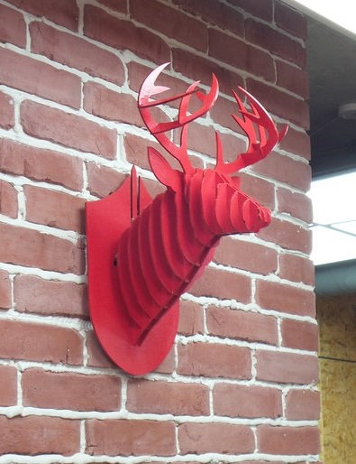 Stag Head 3D Wall Art Laser Cut Trophy Head Home Decor - Etsy