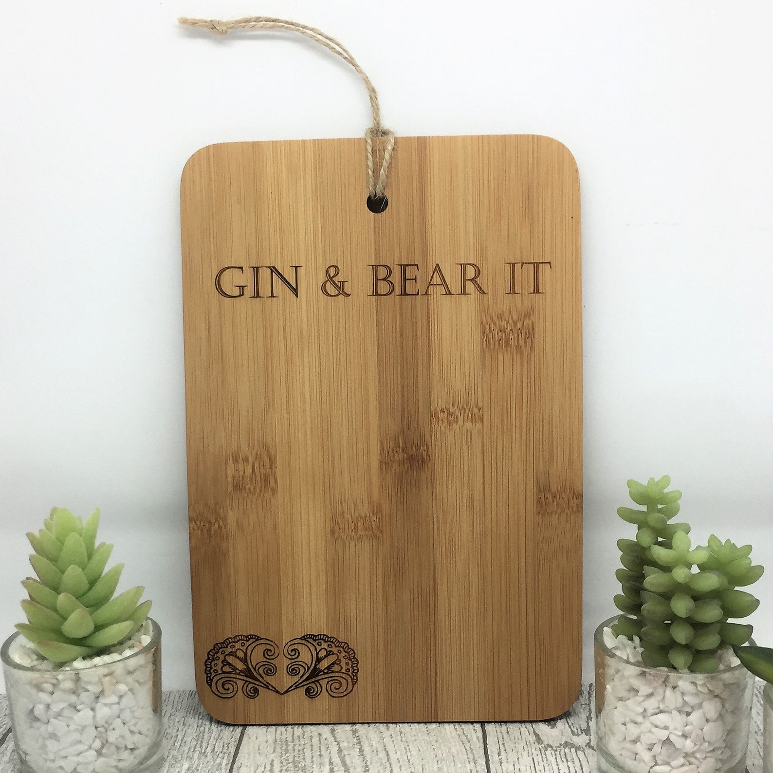 Wooden Chopping Board Personalised Gin Board Gin Gift - Etsy UK