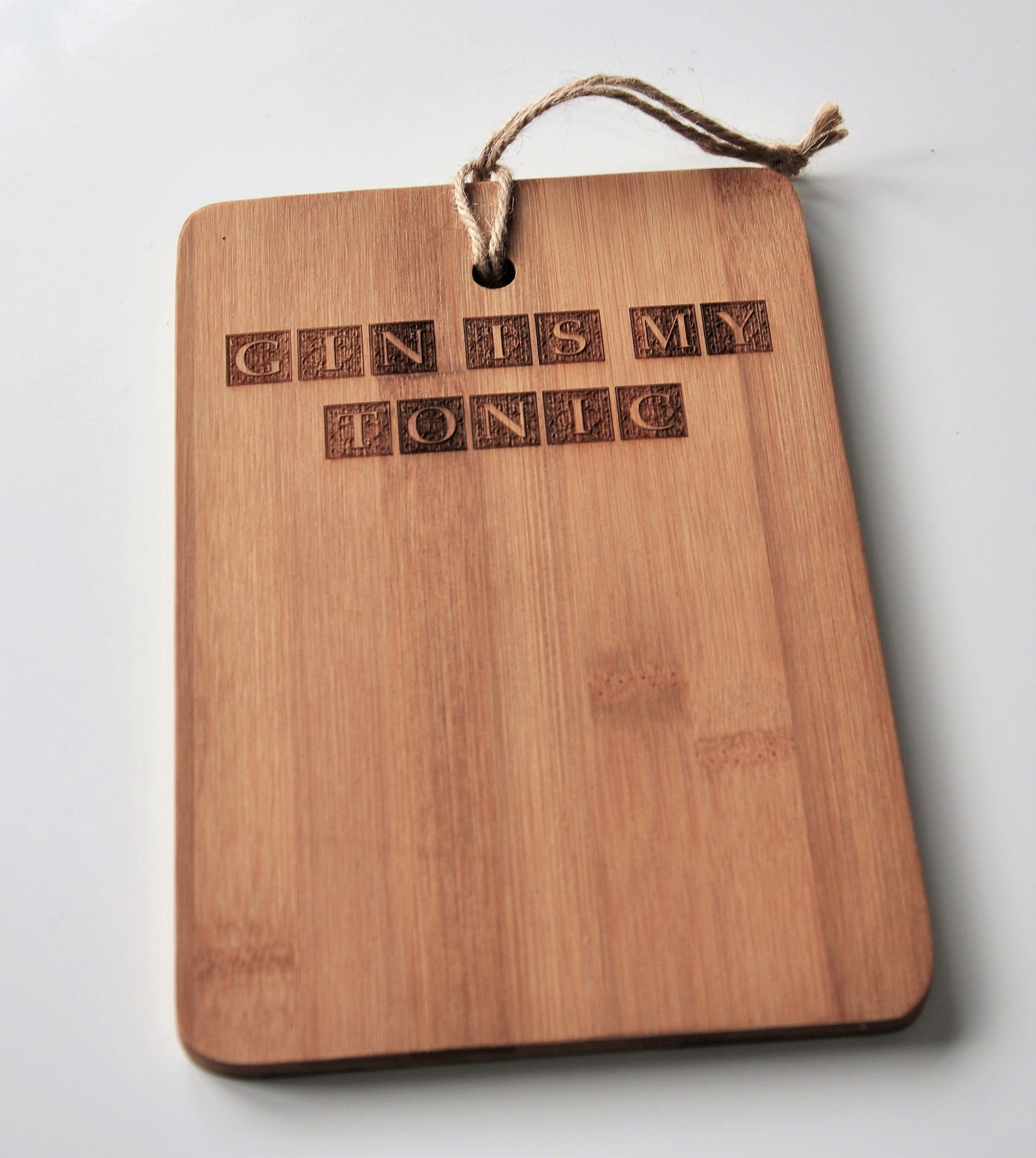 Wooden Chopping Board Personalised Gin Board Gin Gift - Etsy