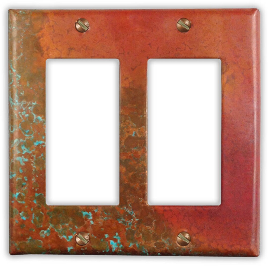 Double Rocker/gfi Copper Switch Plate in Sierra - Etsy