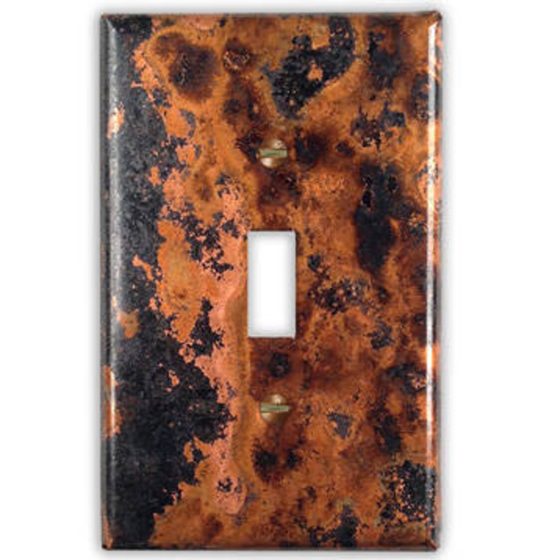 Single Toggle Copper Switch Plate in Zebra - Etsy