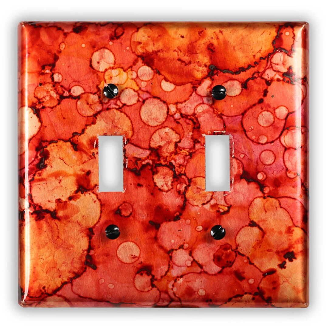 Double Toggle Copper Switch Plate in Autumn - Etsy