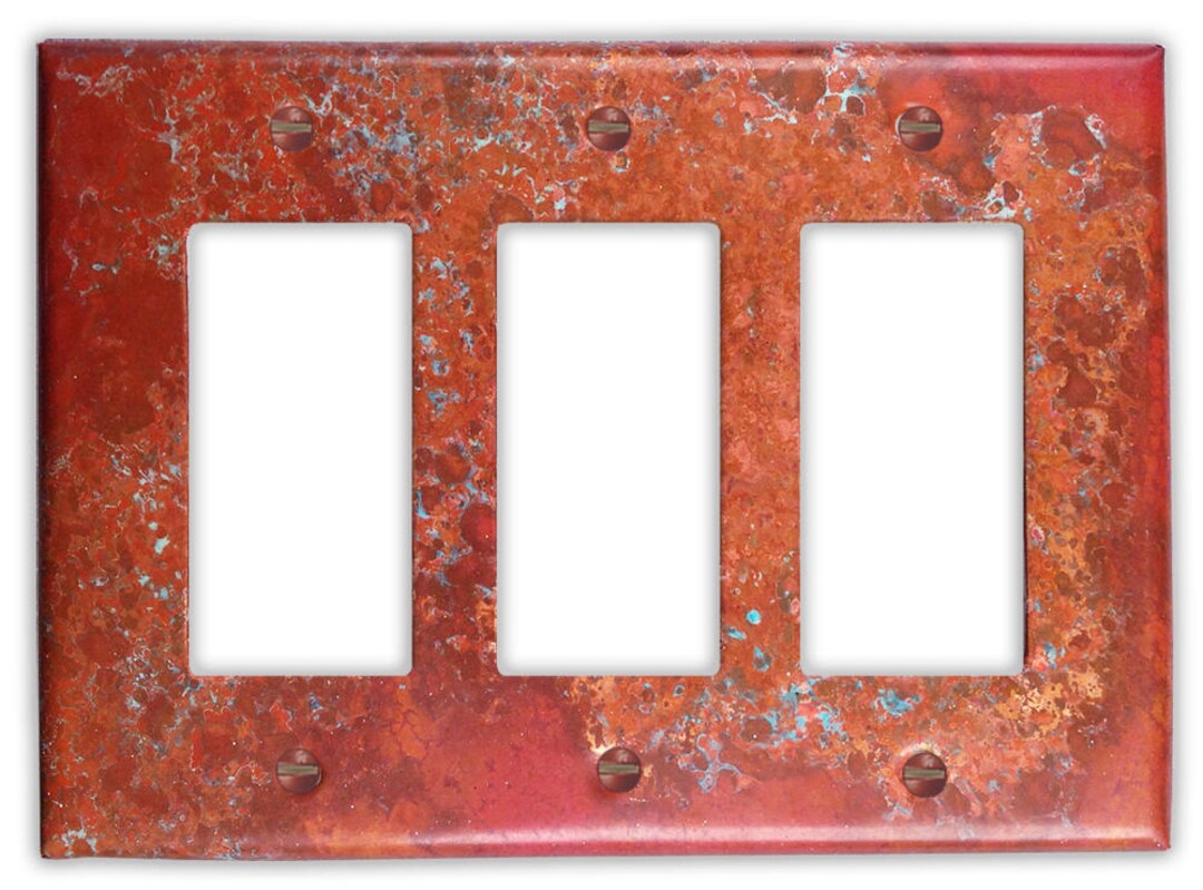 Triple Rocker/gfi Copper Switch Plate in Sierra - Etsy
