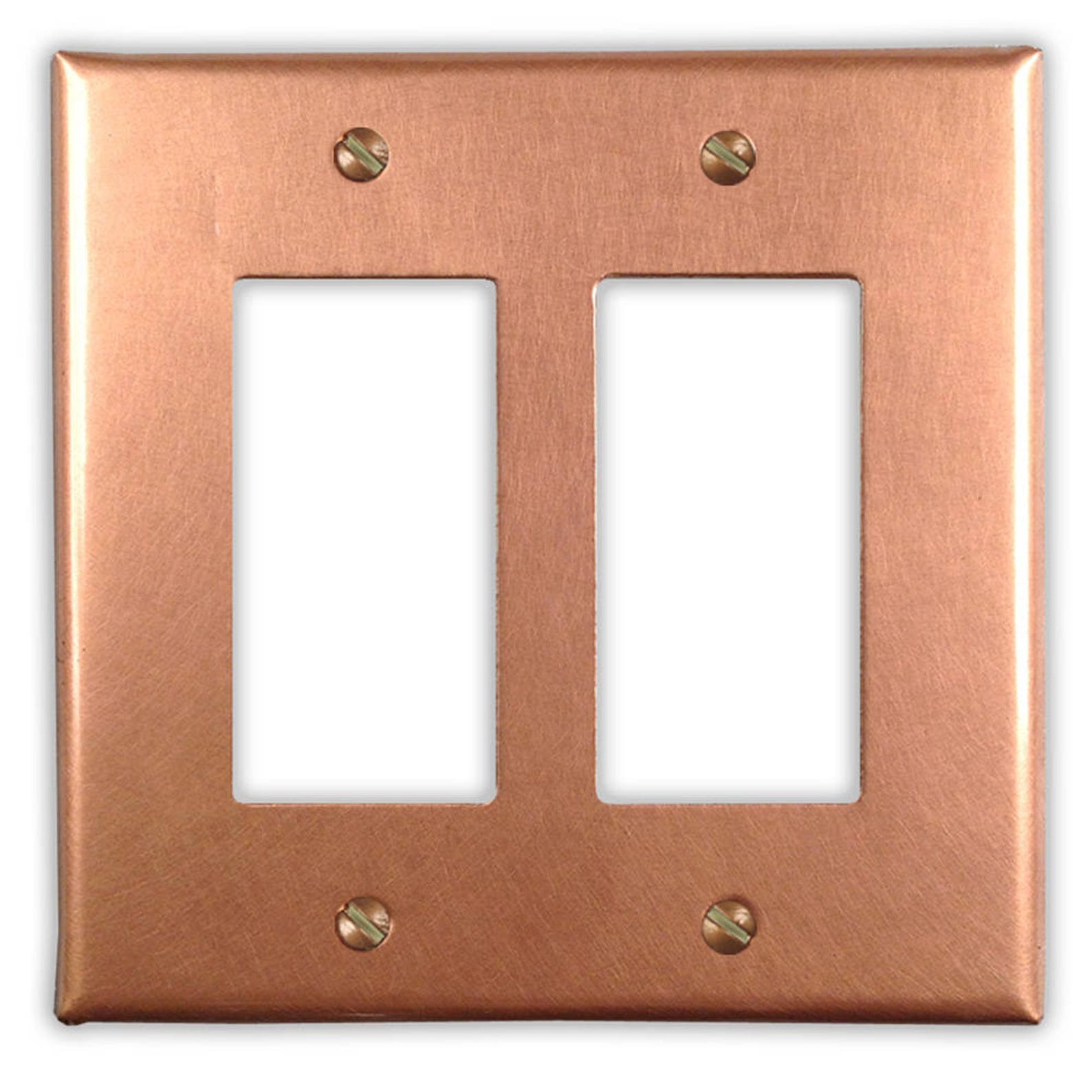 Double Rocker/gfi Copper Switch Plate in Raw Copper - Etsy