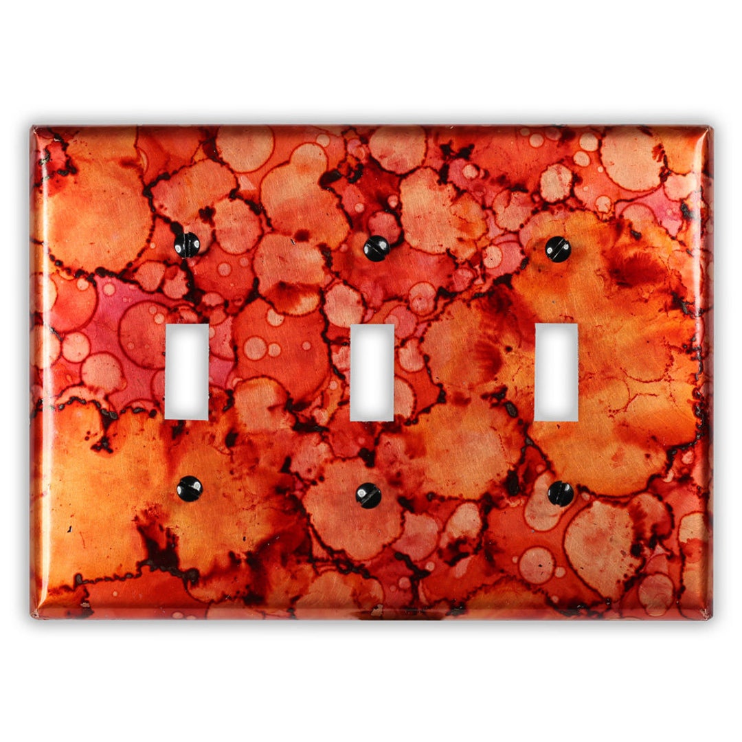 Triple Toggle Copper Switch Plate in Autumn - Etsy
