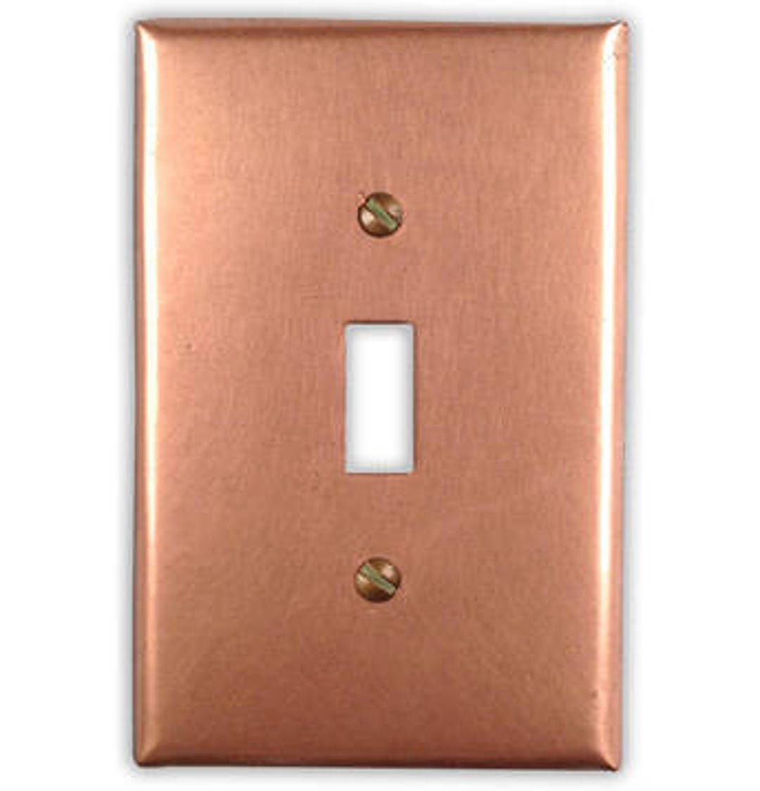 Single Toggle Copper Switch Plate in Raw Copper - Etsy