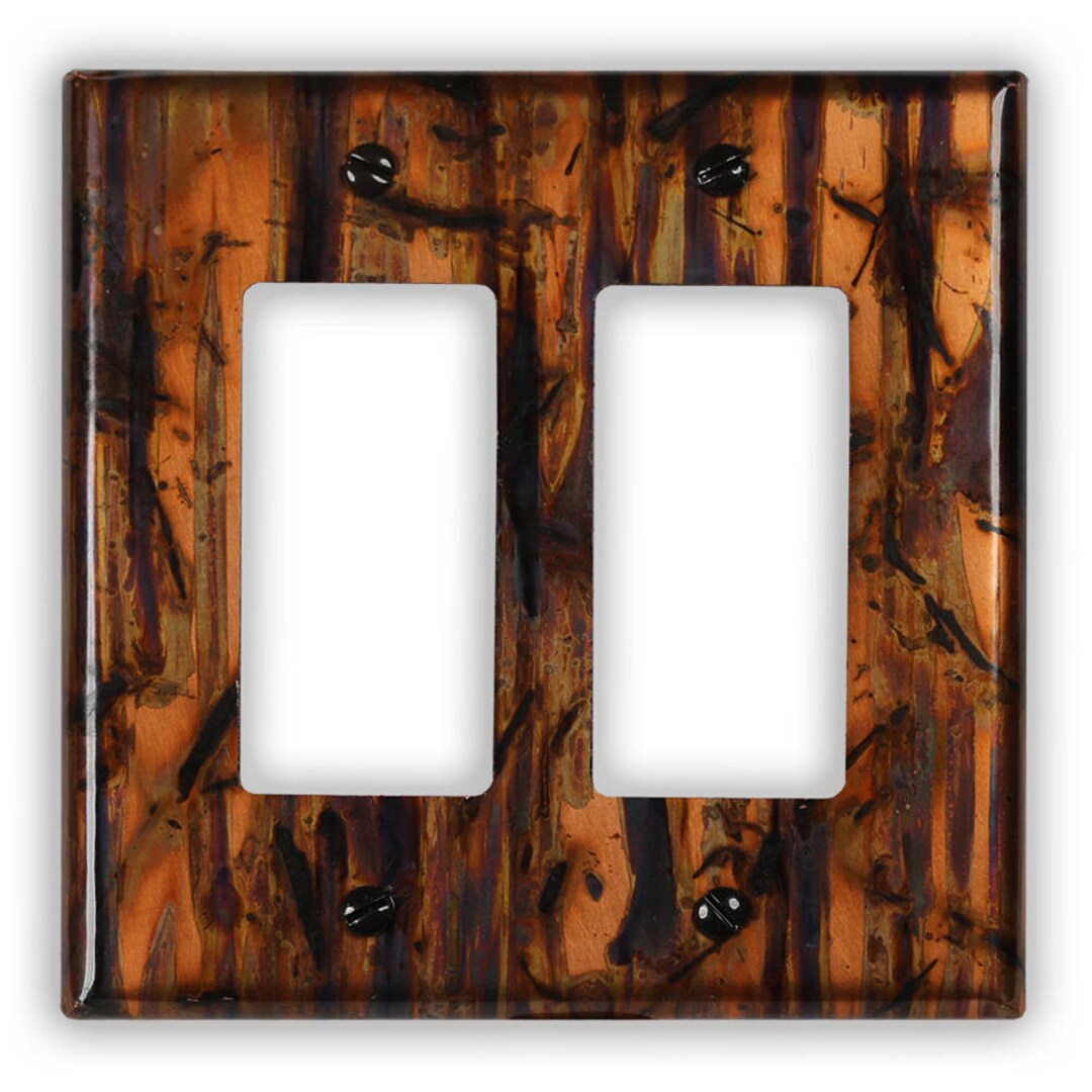 Double Rocker/gfi Copper Switch Plate in Bamboo Forest - Etsy