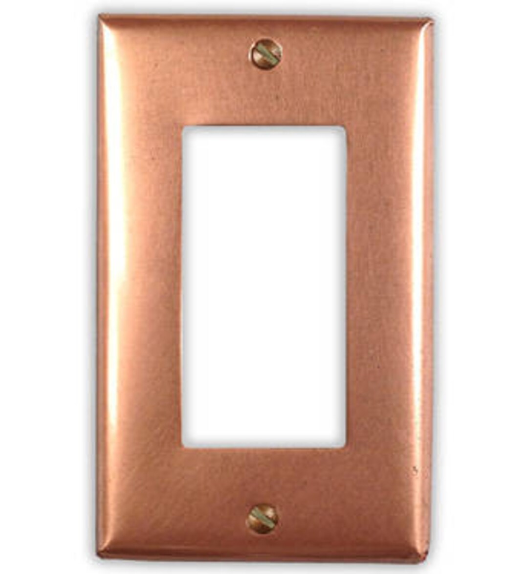Single Rocker/gfi Copper Switch Plate in Raw Copper - Etsy
