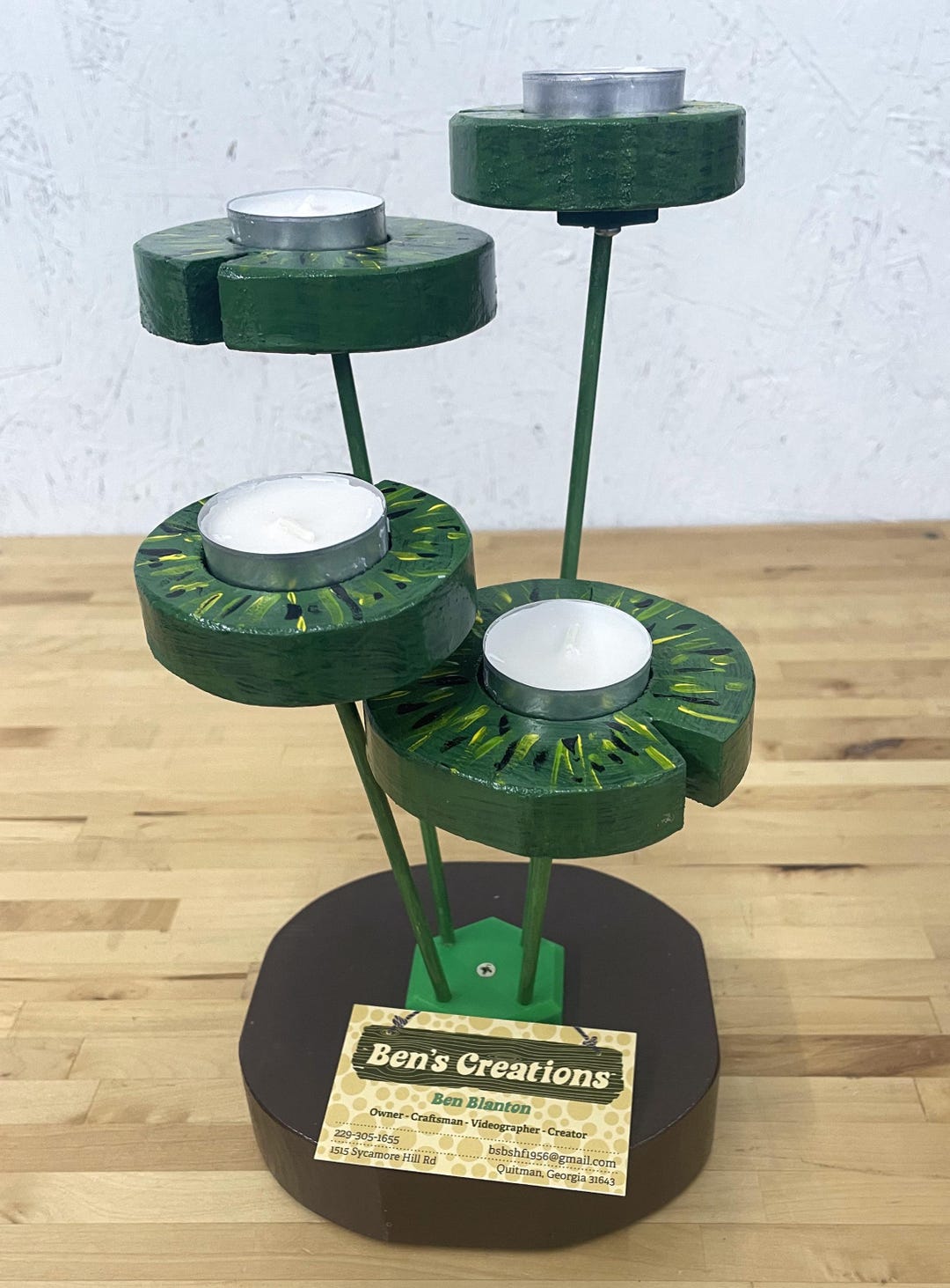 Tea Light - Wooden Lilly Pads - Etsy