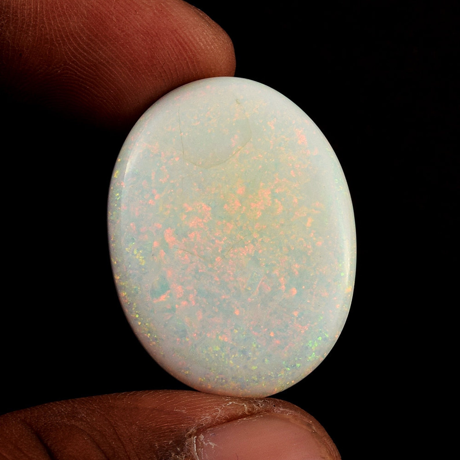 16 Cts Composite Opal Gemstone Oval Opal Cabochon Multi Fire - Etsy