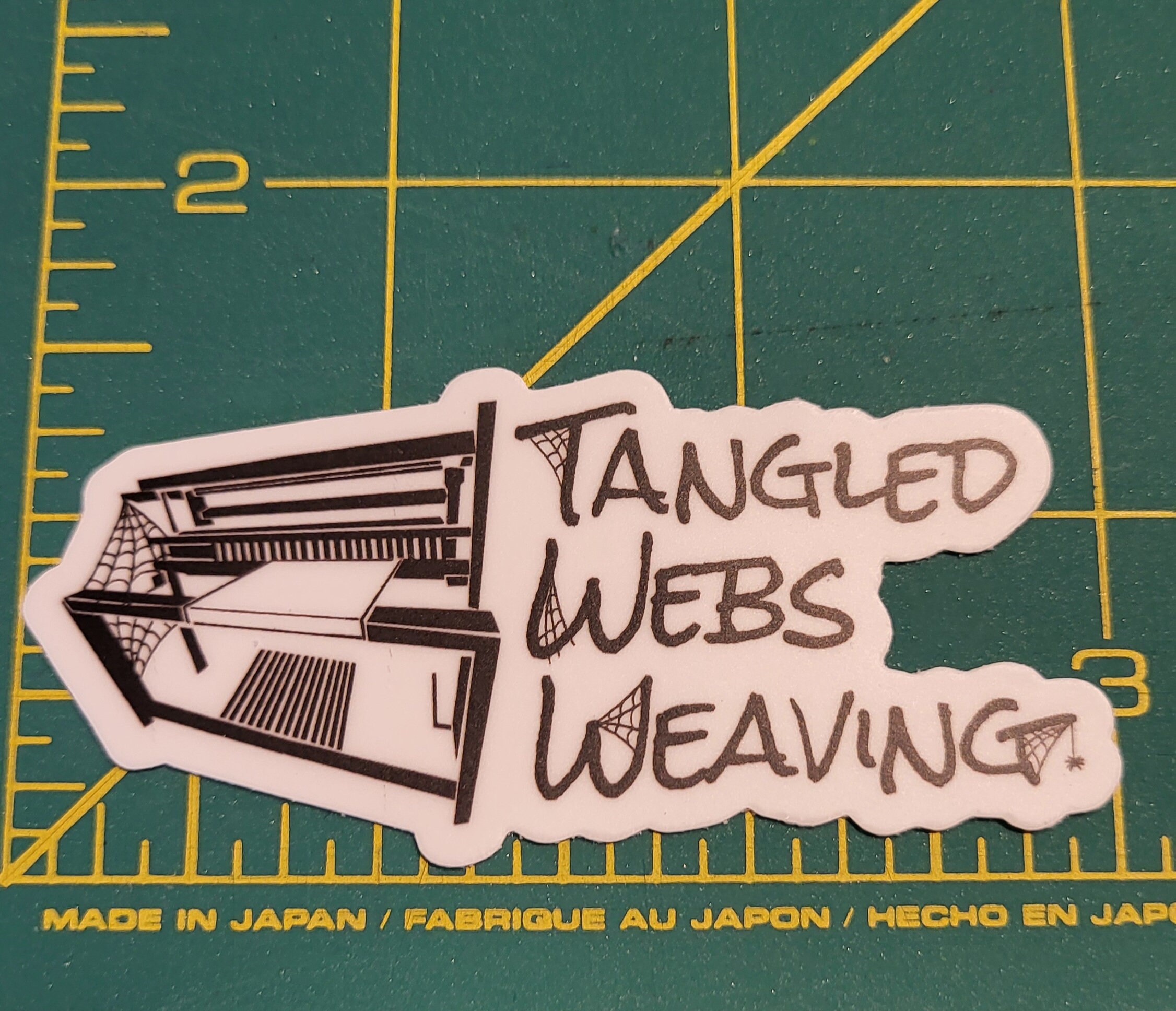 Tangled Webs Weaving Logo Stickers - Etsy