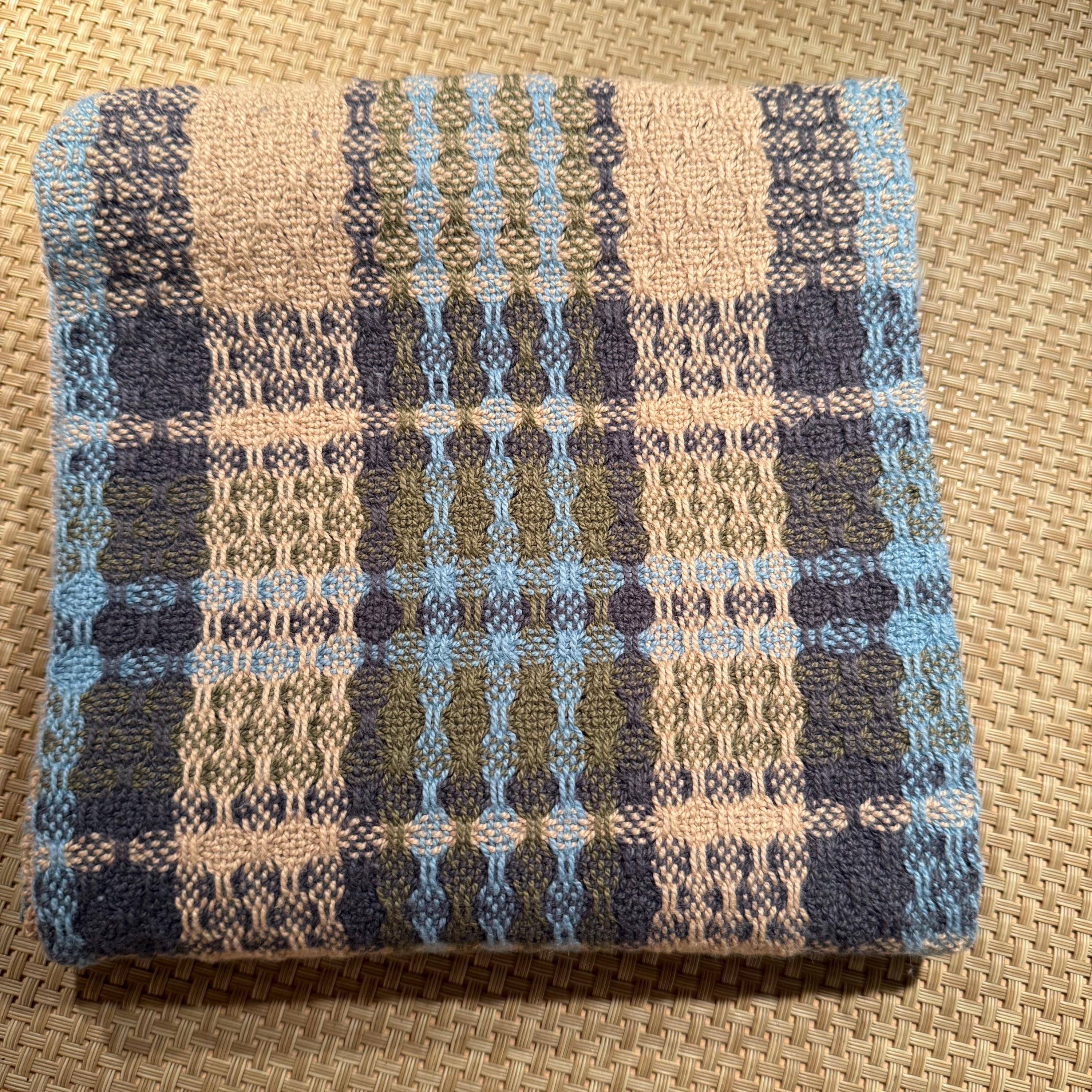 Dishtowels Handwoven Huck Spot Pattern Stripes/plaid Fall Colors - Etsy