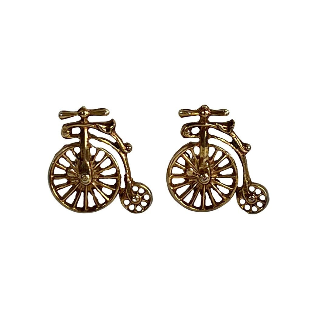 Vintage 70s Anthony Royale Novelty Penny Farthing Goldtone Cufflinks - Etsy