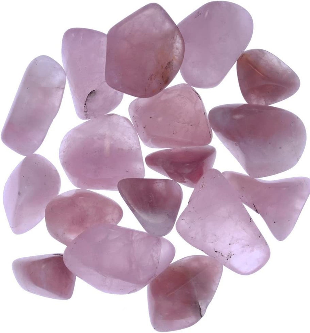 Digging Dolls: 1/2 Lb Tumbled Rose Quartz Stones From Madagascar - 0.75 ...