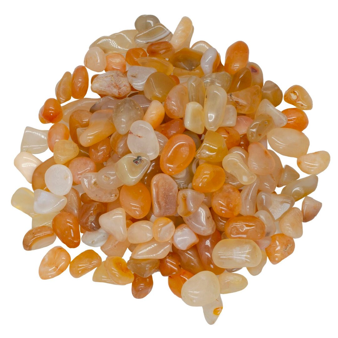 Digging Dolls: 18 Lbs Tumbled Yellow Carnelian Stones From Africa - 0.5 ...